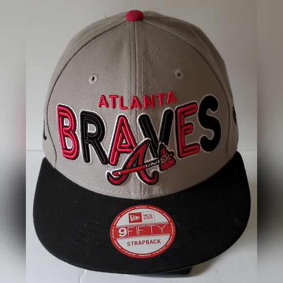 New Era | Accessories | New Era 9 Fifty Mlb Atlanta Braves Spellout ...